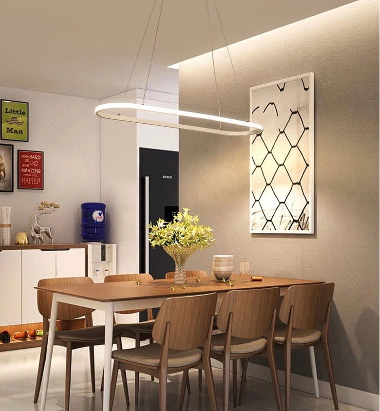 Rectangle halo pendant – Lavish Lights